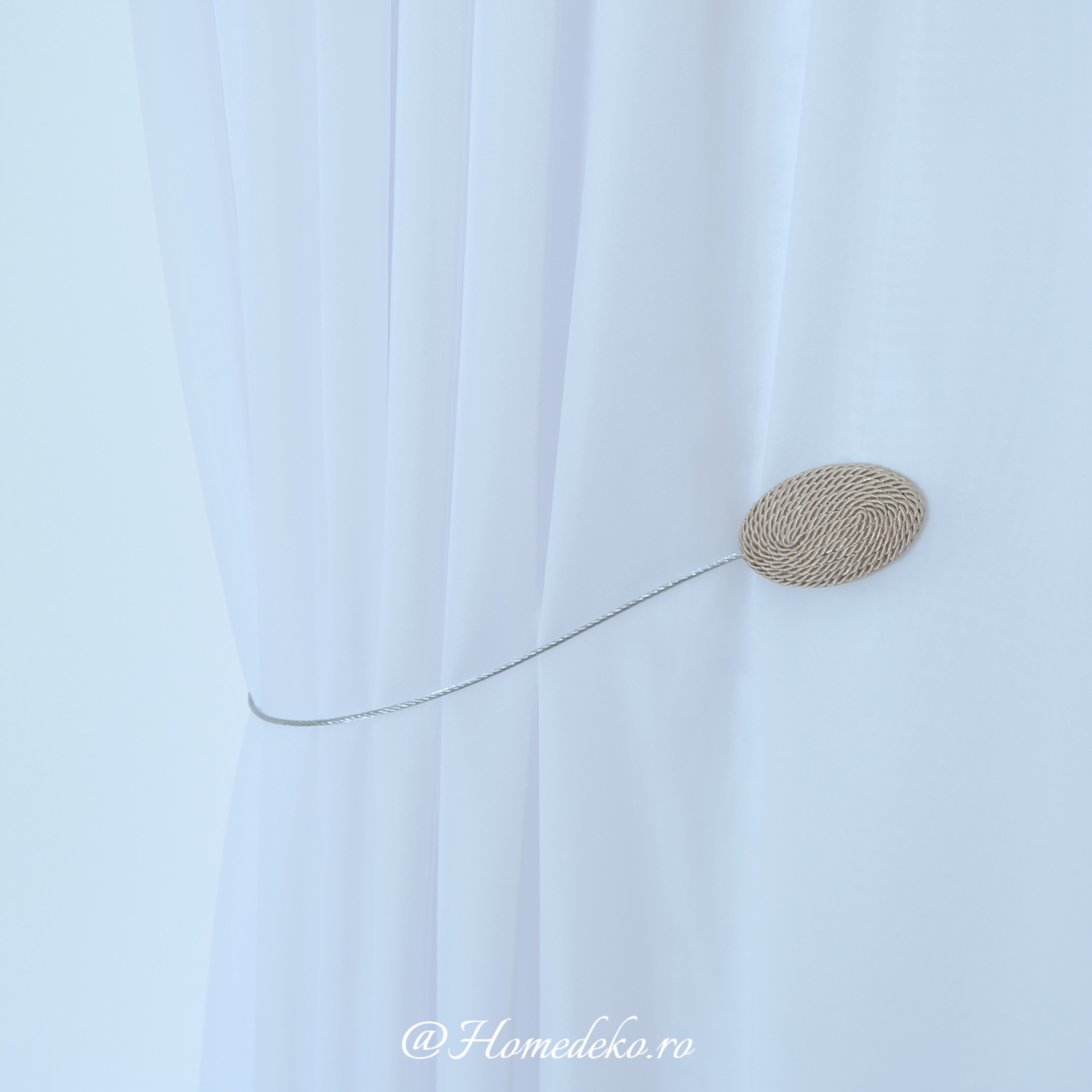 Set 2 Bucati Accesoriu Prindere Draperii / Perdele Cu Magnet Si Sufa M ...